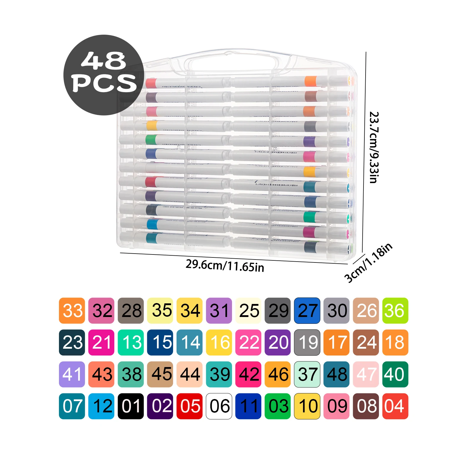 48 Color DIY Art Marker - Bright Painting for All Ages