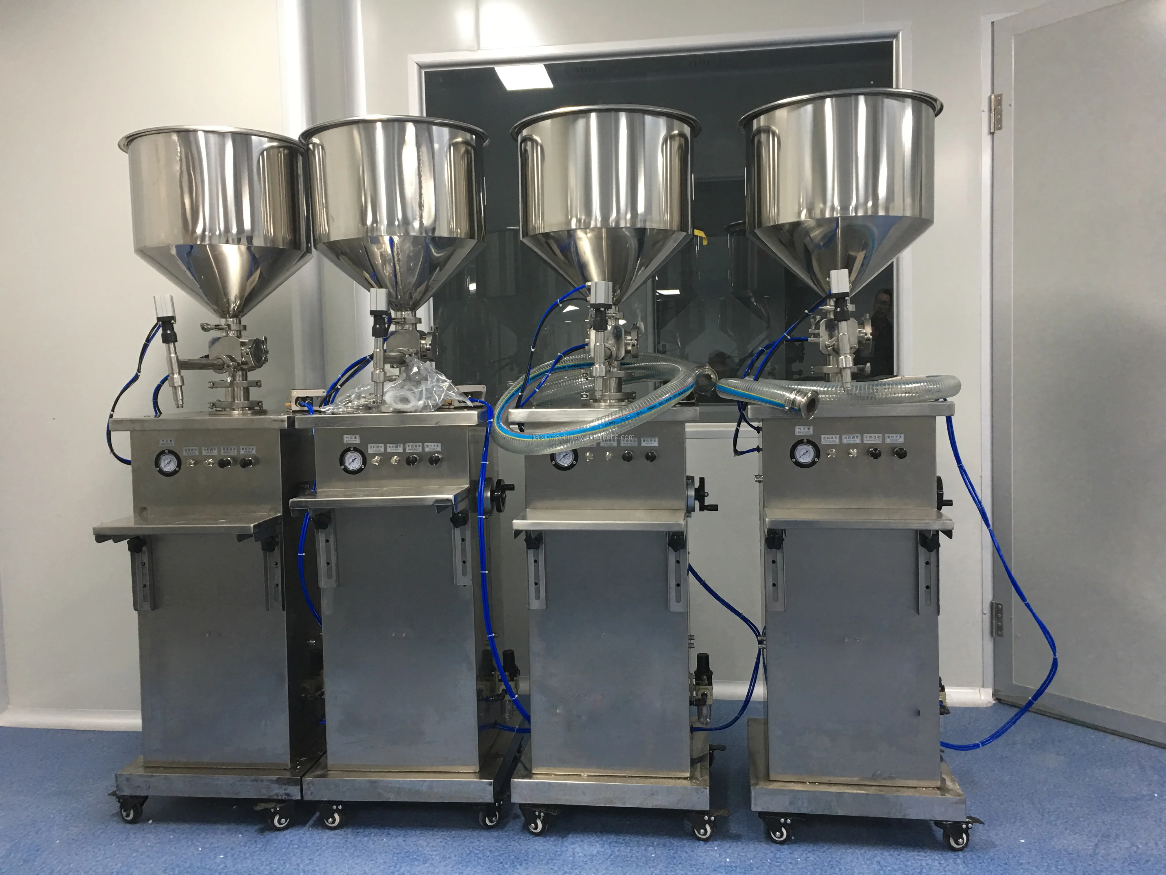 Semi Automatic Piston Pump Pneumatic Bottles Syrup Oral Liquid Honey ...