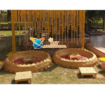 Most Beautiful Haldi Decor Urli For Couple Trending & Vibrant Haldi ...