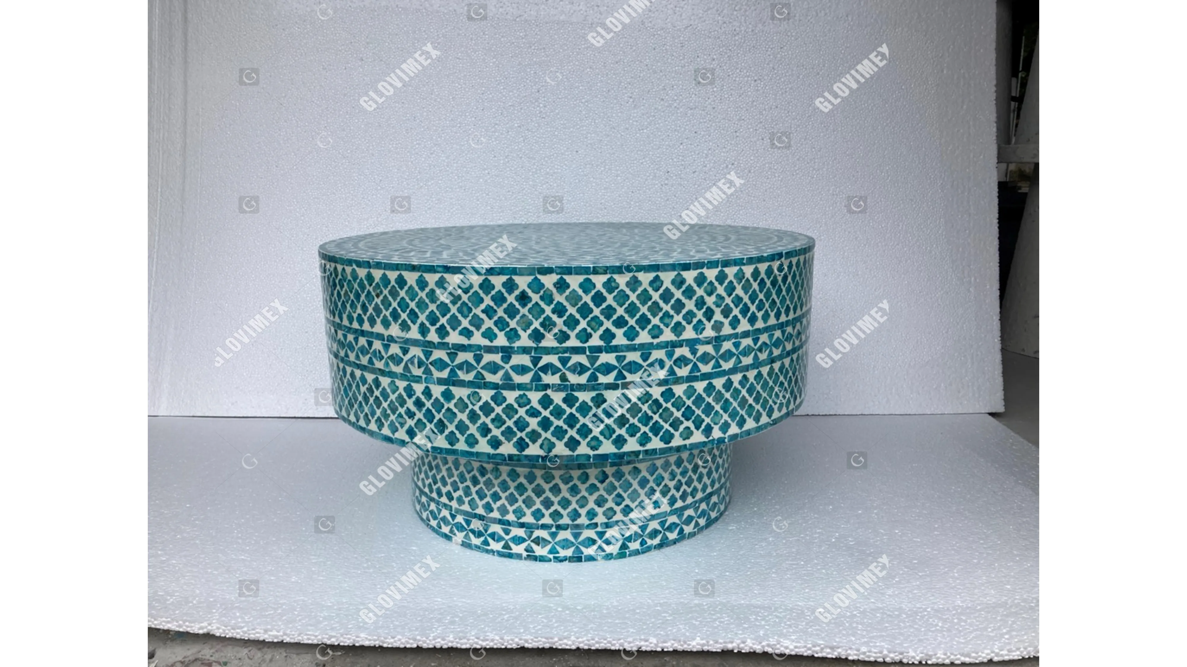 Best Collection Capiz Shell Stool Capiz Shell Side Table Handcrafted ...