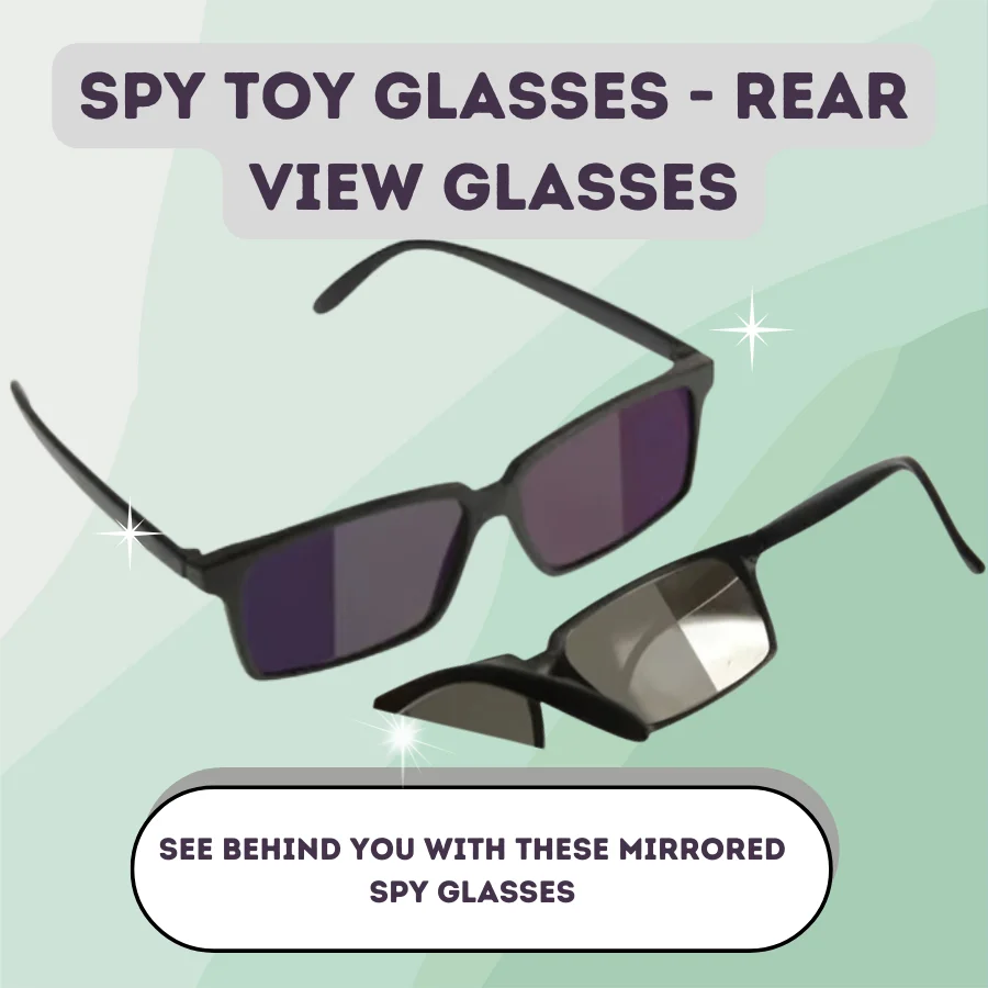 Anti-tracking Glasses Black Square Spy Glasses Sunglasses With Rear ...