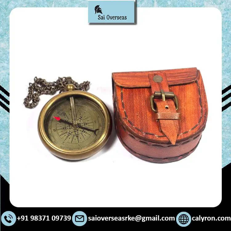 New Look Flat Pocket Compass Nautical Multifunctional Mini Map Compass ...