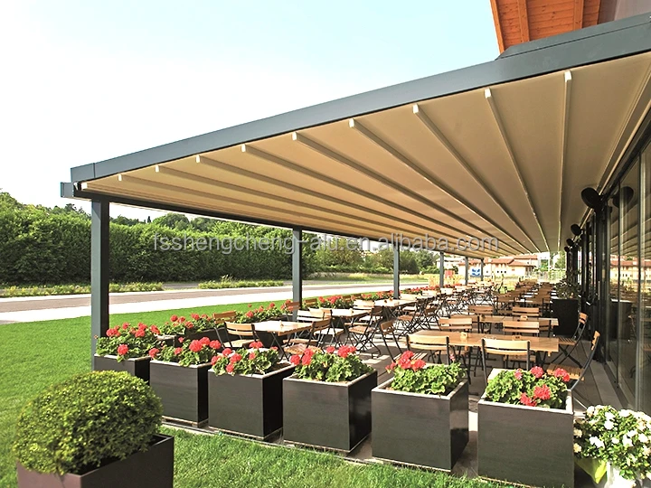 Motorized Retractable Folding Roof Pergola - Smart & Durable