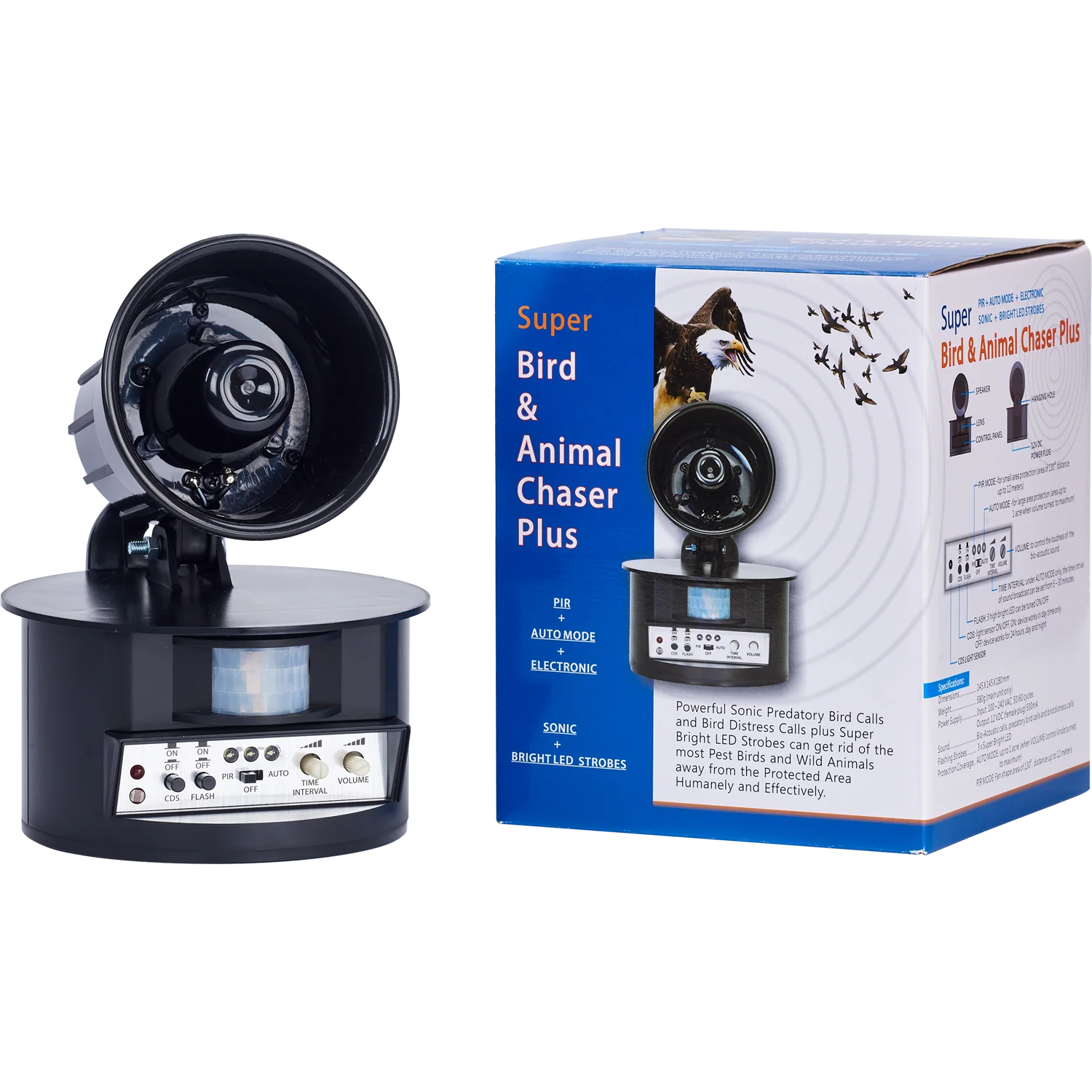 Super Bird Scarer For 24 Hours Or Daytime Protection - Buy Bird Scarer ...