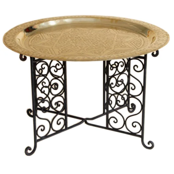 Lightweight Metal Tea Table - Moroccan Side Table