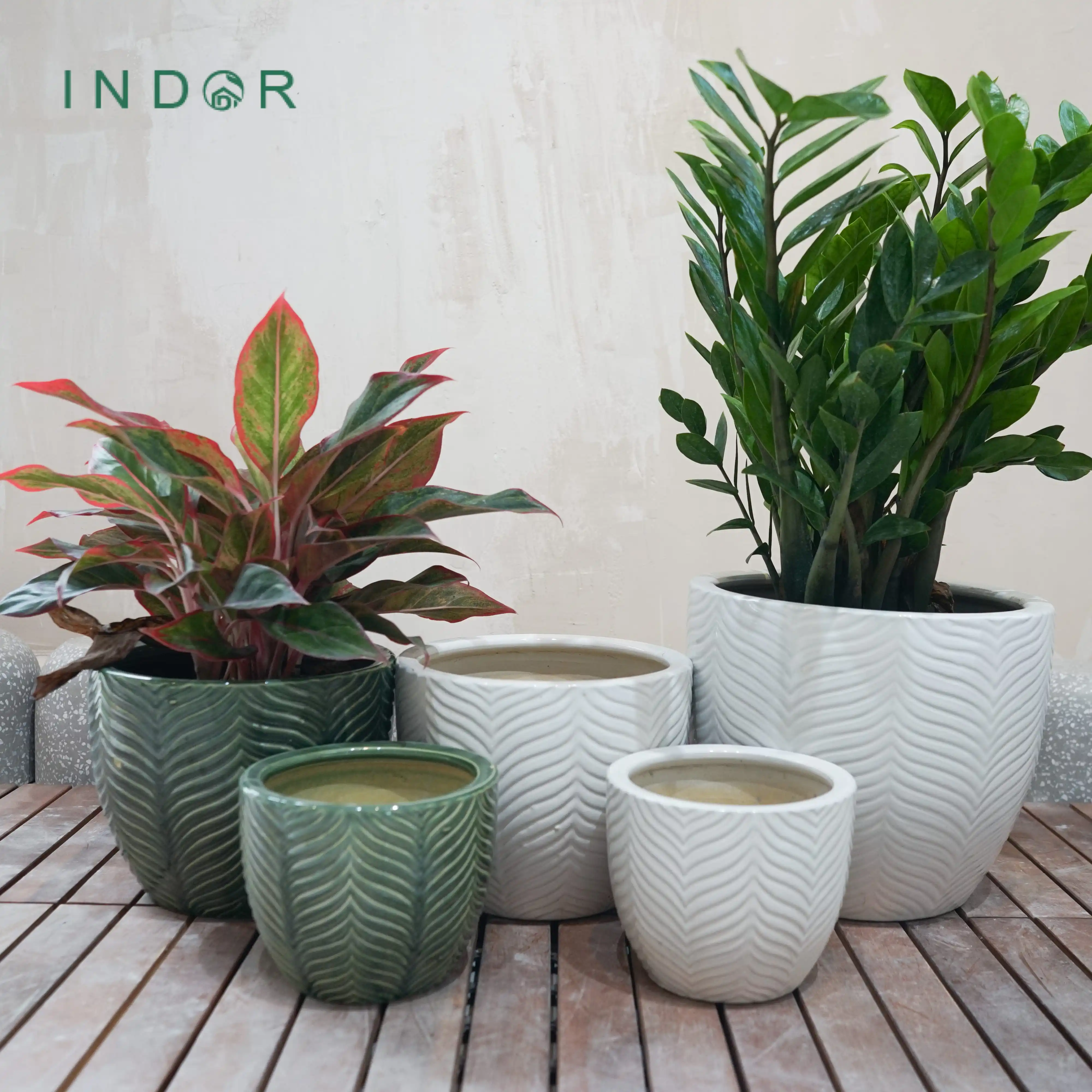 Mediterranean Planter Pots - Elegant Ceramic Collection