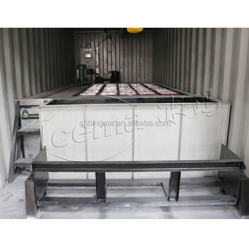 10 Ton Containerized Mobile Ice Block Maker Machine by ICEMA
