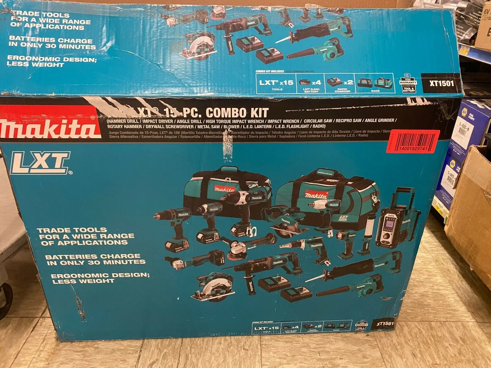 New In Makitas Lxt1500 18-volt Lxt Lithium-ion Combo W/ Free Shipping - Buy Tool Sets,Power ...