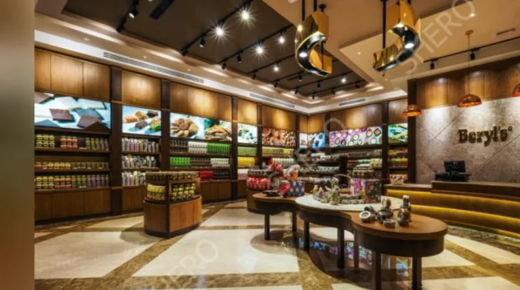 Modern Chocolate Shop Interior Design Bakery Desserts Coffee Chocolate ...