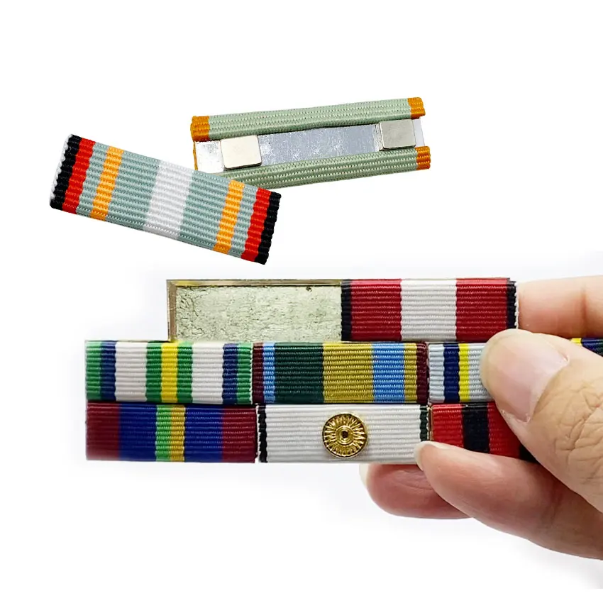 Custom Magnetic Ribbon Rack Pin - Promotional Uniform Accessory