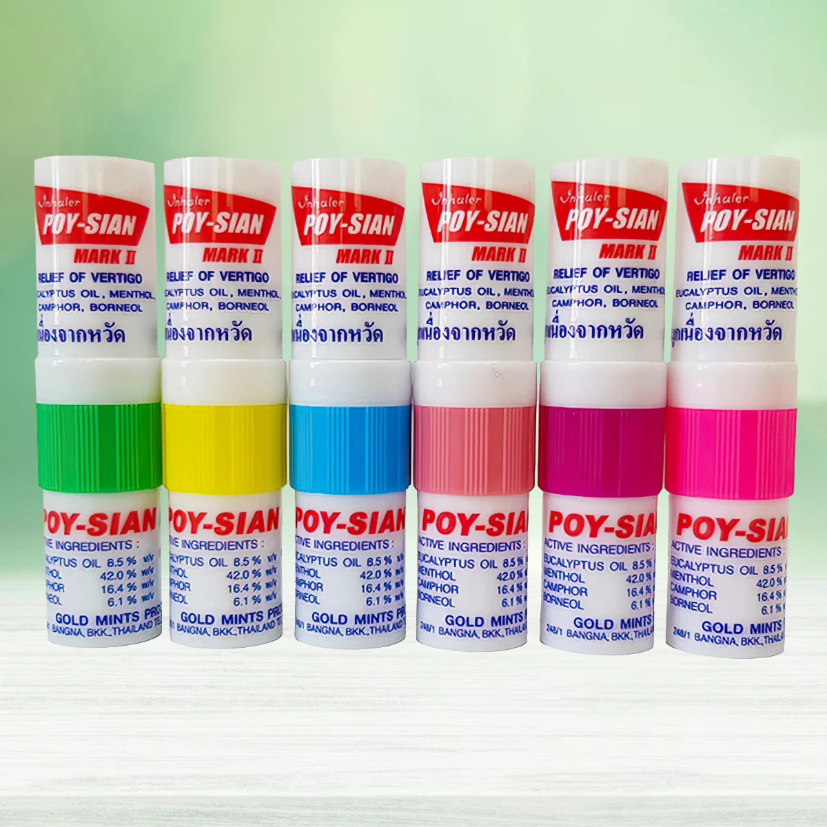 Poy Sian Pocket Inhaler (1.7 Ml) Thailand Original Portable 2 In 1 ...