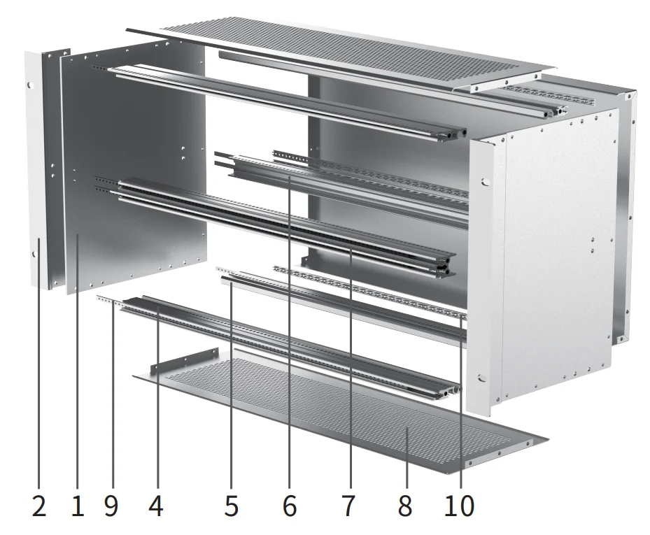 Rdekono Eg+ Series Rugged Subracks 6u Oem Odm Standard Aluminium ...