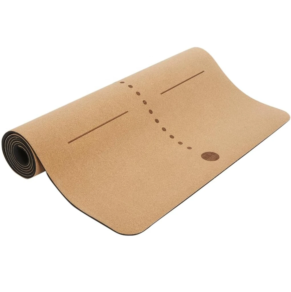 Custom Sustainable Use Eco-Friendly Exercise Cork Yoga Mat Wholesale ...