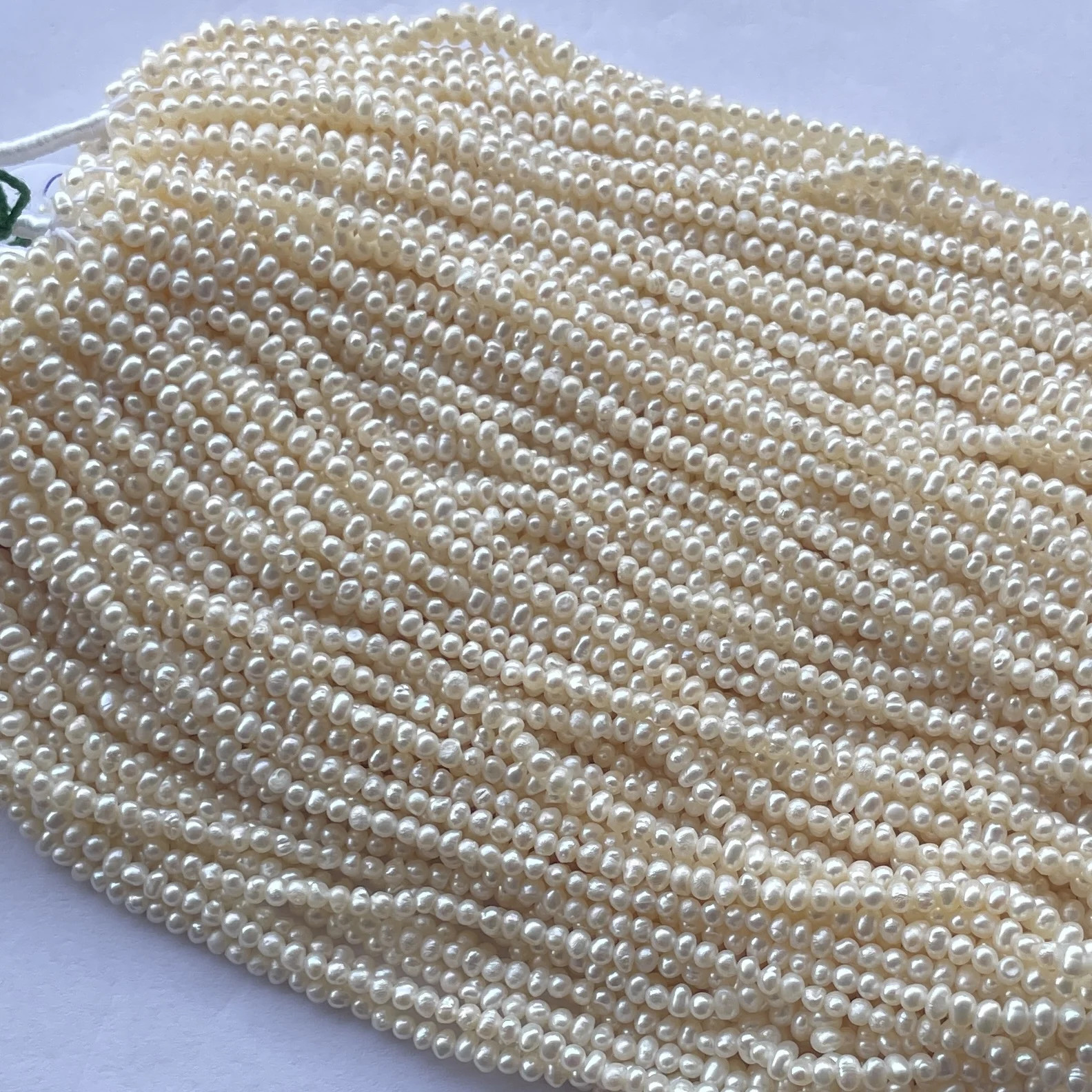 Wholesale Cream Colored Pearls - Natural Freshwater Beads