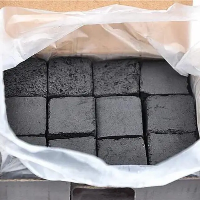 Premium Indonesian Coconut Shell Charcoal Briquettes For Barbeque Cube ...