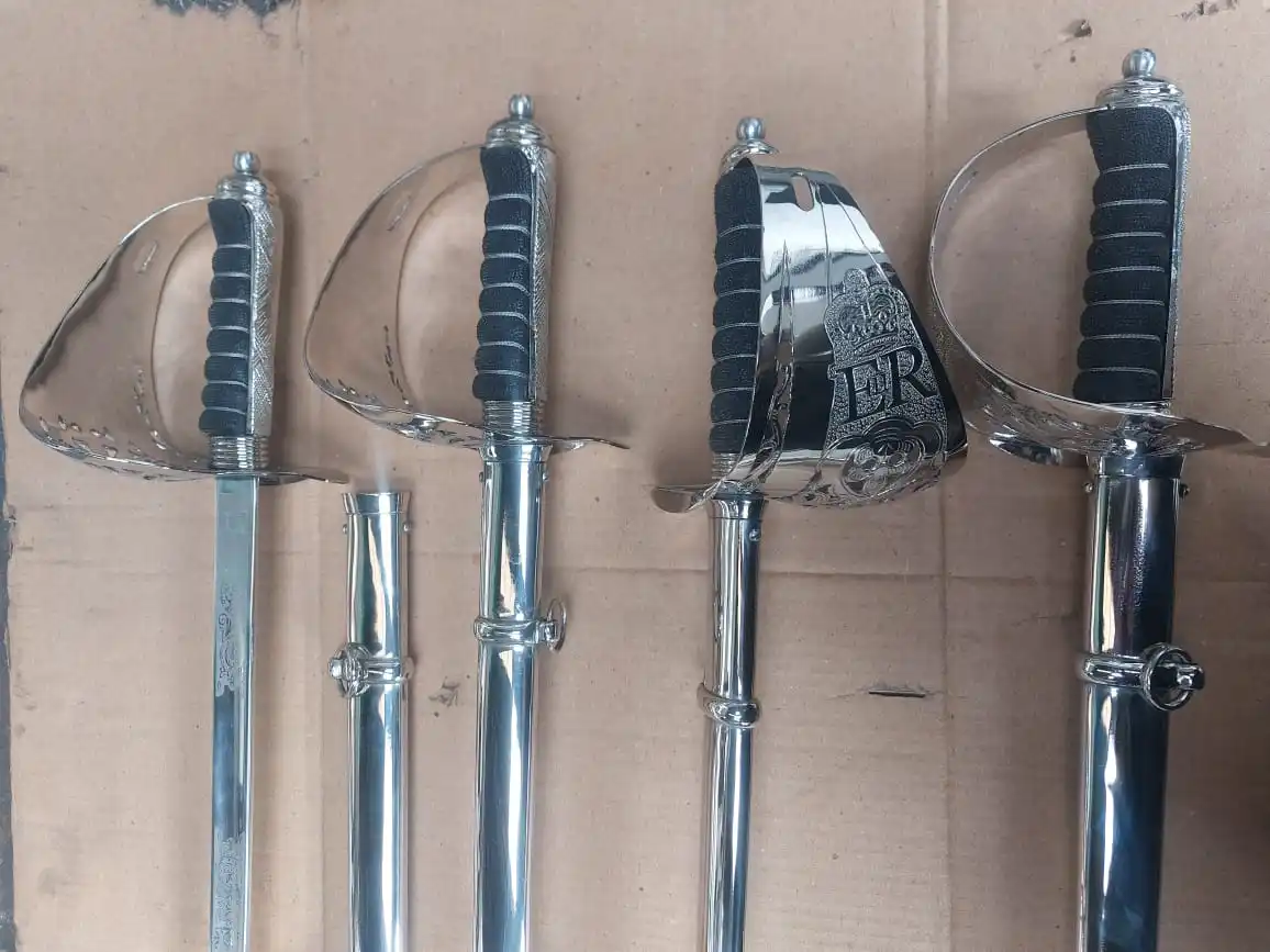 Flag Raising Ceremony Command Sword Antique Imitation Metal Sword Brass ...