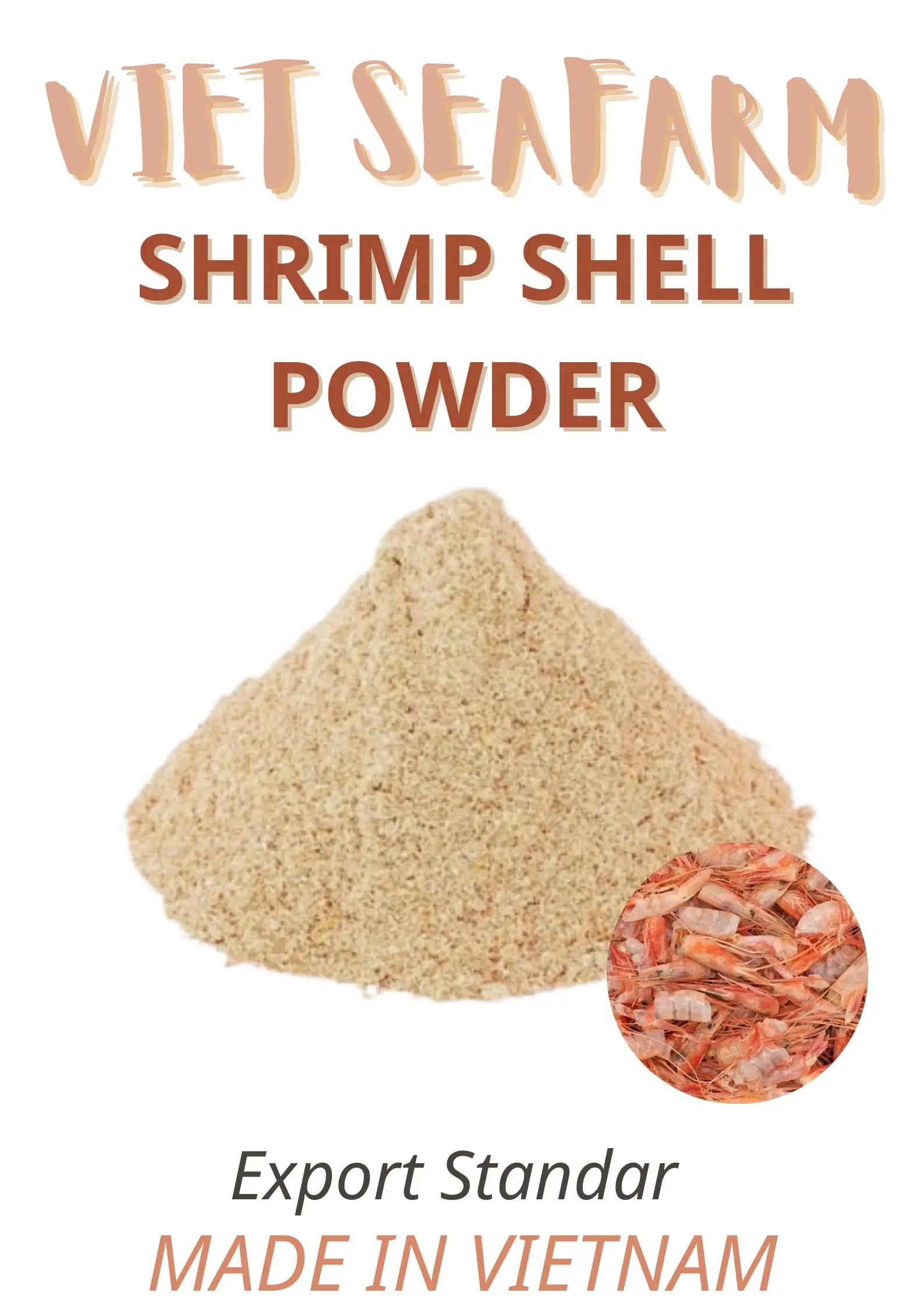 Wholesale High Quality Dried Shrimp Shell Powder from Vietnam