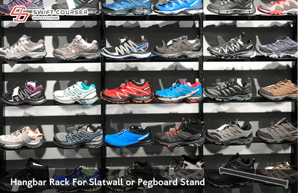 Hangbar Rack For Slatwall Or Pegboard Stand - Buy Store Cross Bar For ...