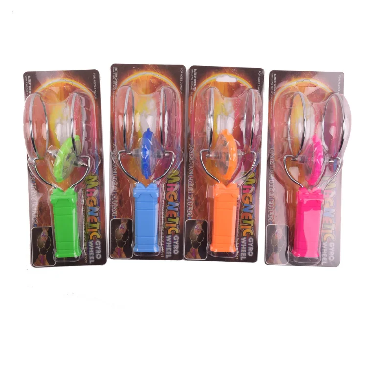 Retro Light Up Gyro Wheels Set Circular Track Flywheel For Kidstop Fun ...