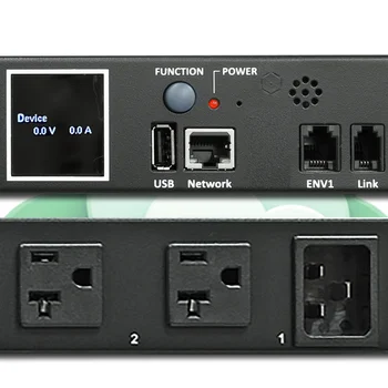 Rack Pdu Oled Display 115v 15 Amp Switched Pdu,Power Monitoring 8 Nema5 ...