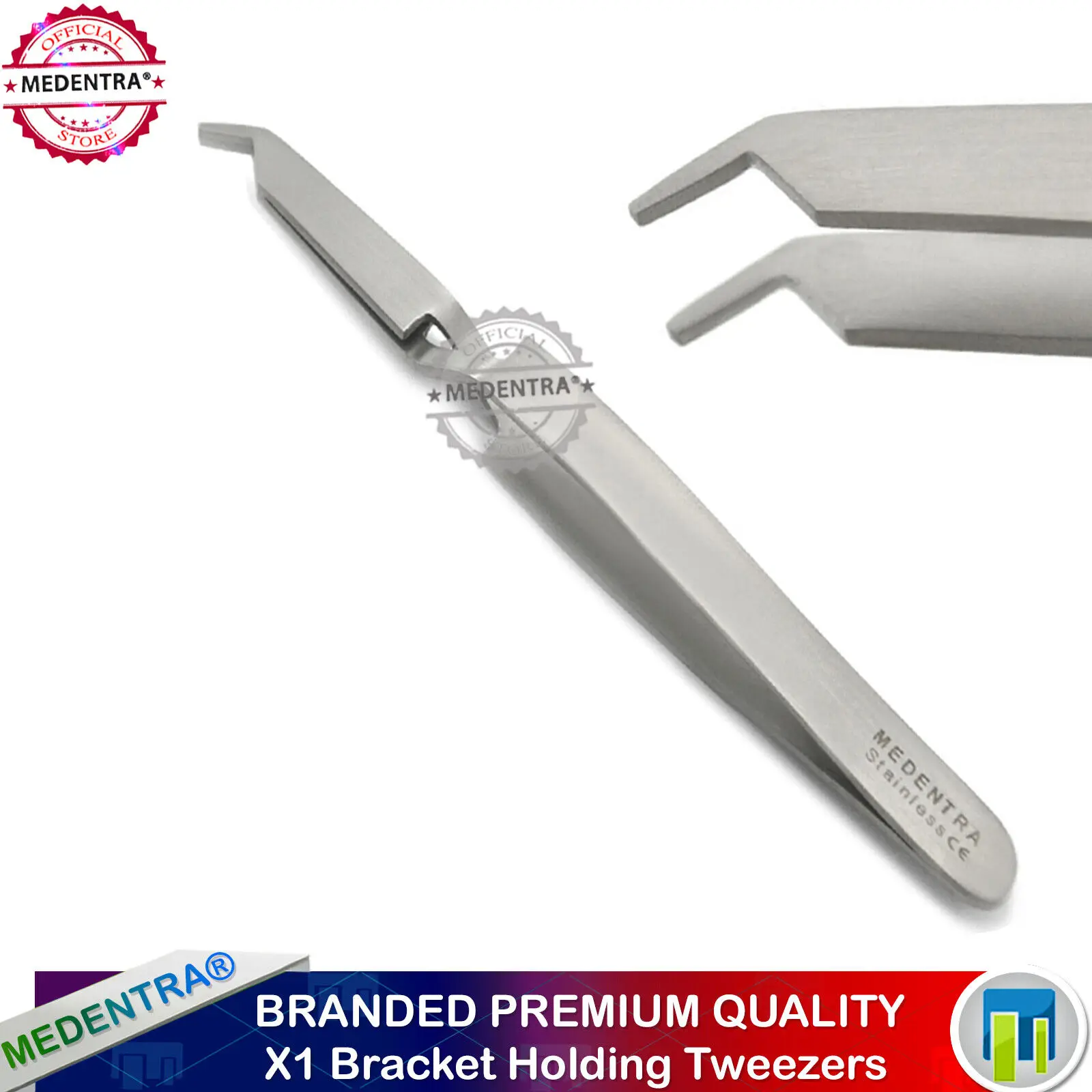 Orthodontic Brackets Holding Tweezers Mershon Band Pusher Dentist ...
