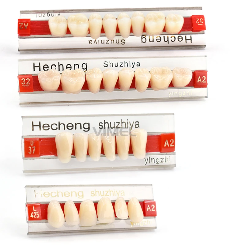 84pcs Dental Rigid Synthetic Resin Teeth Improved False Denture A2 L425 ...
