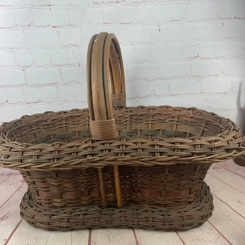 Hamper Basket With Sturdy Handles Handmade Woven Baskets Basket Made ...
