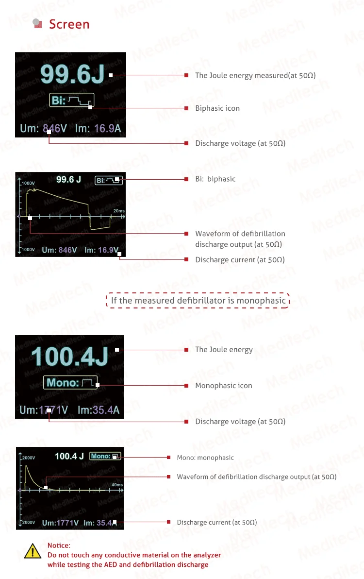 Professional Defibrillator Analyzer/simulator for AED Testing
