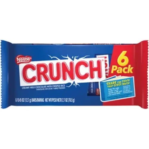 Nestle Crunch Milk Chocolate X2 100g Bars / Nestle Crunch 8ct Candy Bar ...