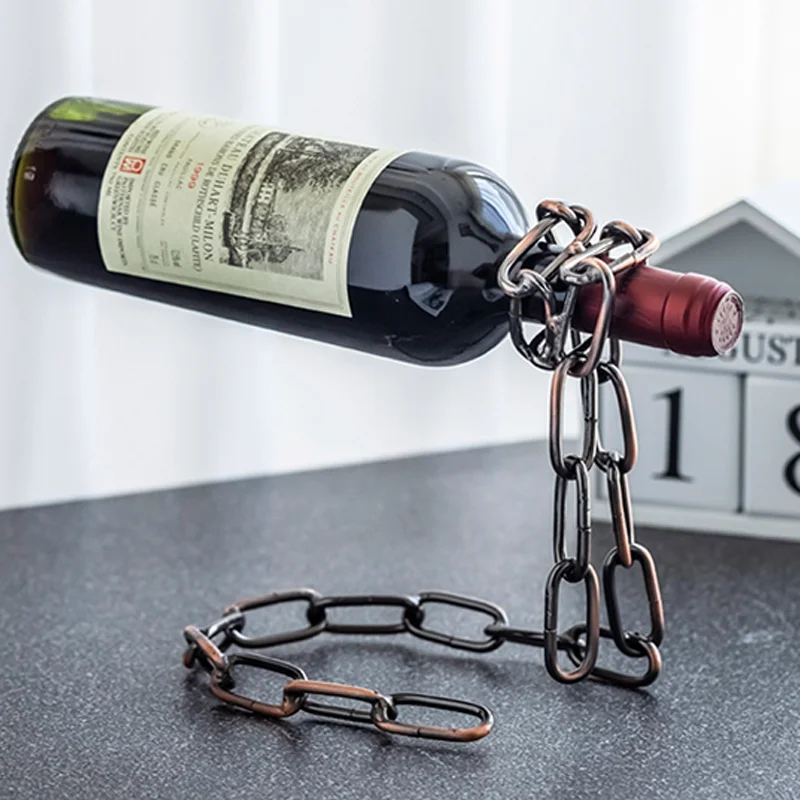 Hot TPWHL Novelty Magic Suspension Iron Decor Link Chain Spilled Wine ...