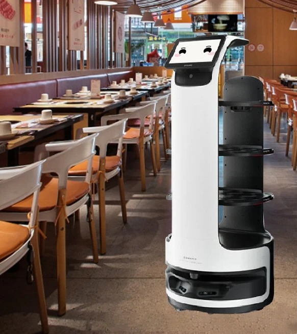 2023 Micity Commercial Roboter Autonomous Obstacle Avoidance Service Waiter Food Delivery Robot ...