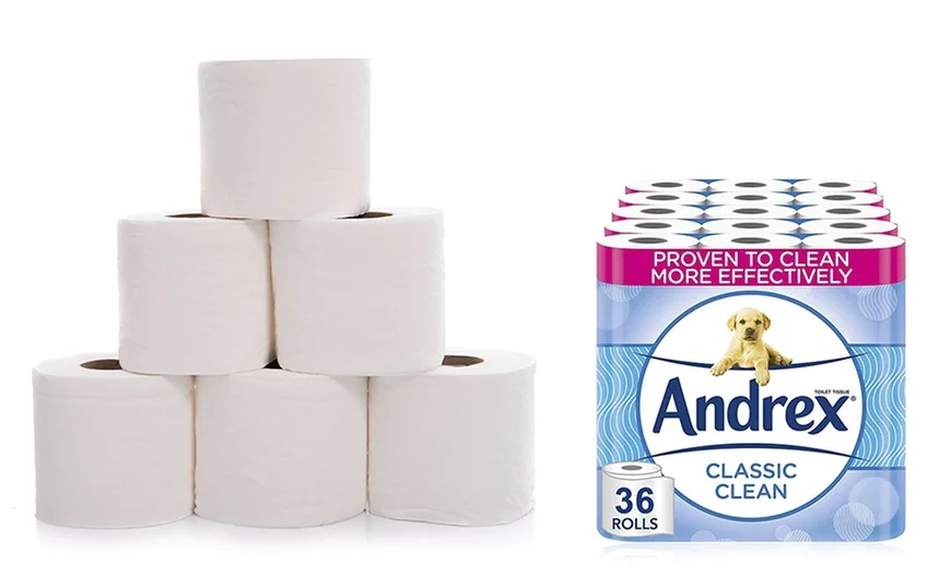 Andrex Toilet Roll Classic White Fragrance-free 2 Ply Toilet Paper 24 ...