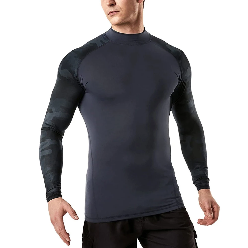 Heavy Duty Gym Workout Wear Men Rash Guard / Top Design Men Affordable ...