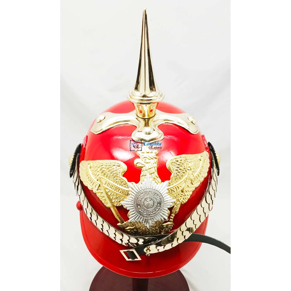 Prussian Medieval Decor Wearable Armor Helmet Spectacles Agate Leather ...