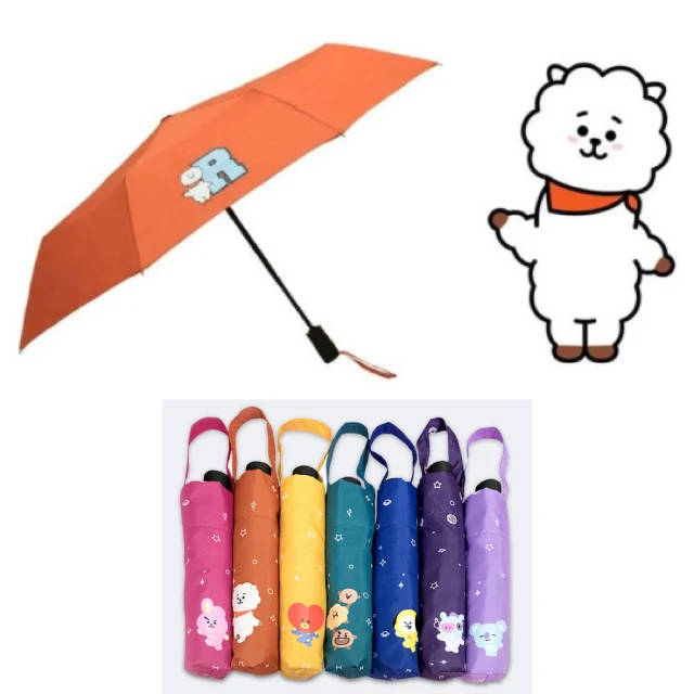 Bts Bt21 Character Universe Ultra Light Non-automatic Umbrella Kpop Fan ...