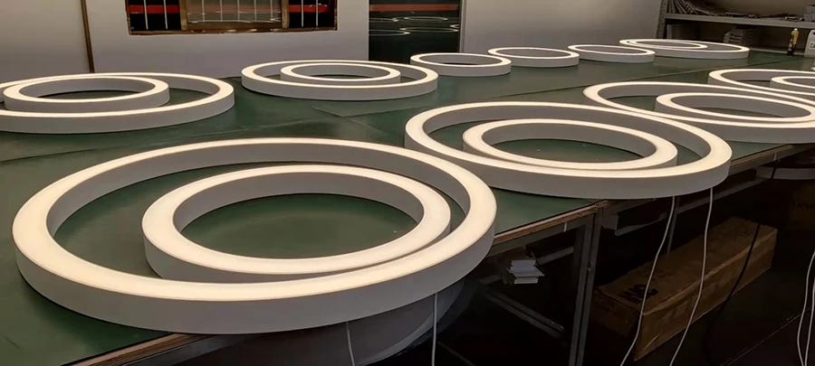 Gym Lighting Aluminum Circular Led Light 1m Size With Different ...