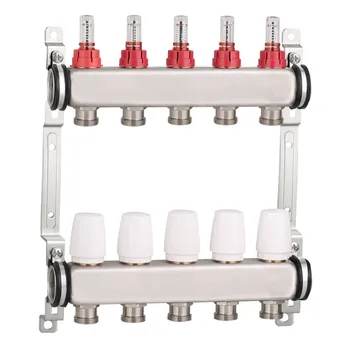 Pex Manifold Radiant Floor Heating Set 8 Loop System Stainless Steel ...