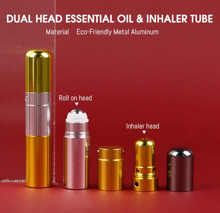 Dual Nasal Inhaler Stick New Design 2 In1 Oil Roll On Tube - Buy New ...