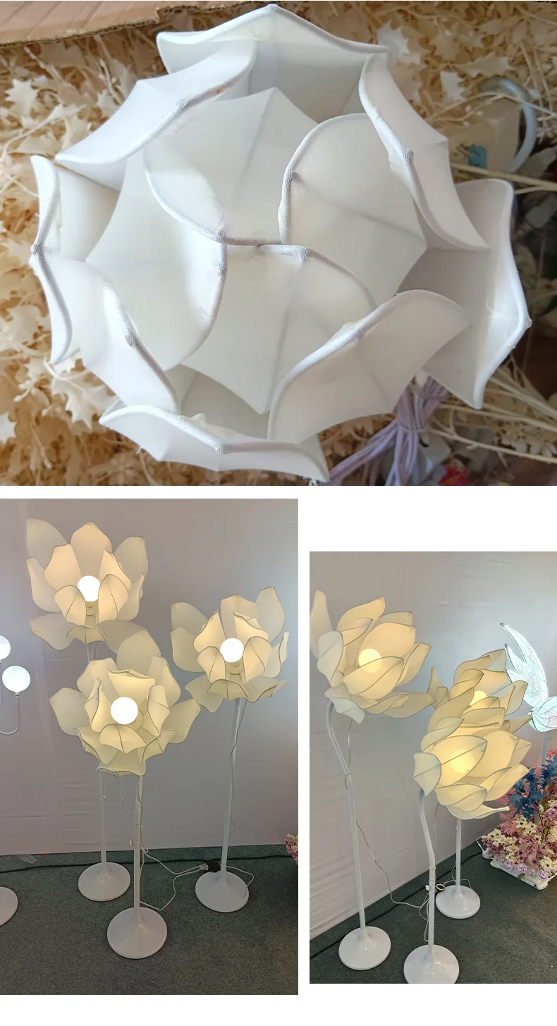 Creative Props Chinese Lotus Aisle Decorations Light Stand Pillar ...