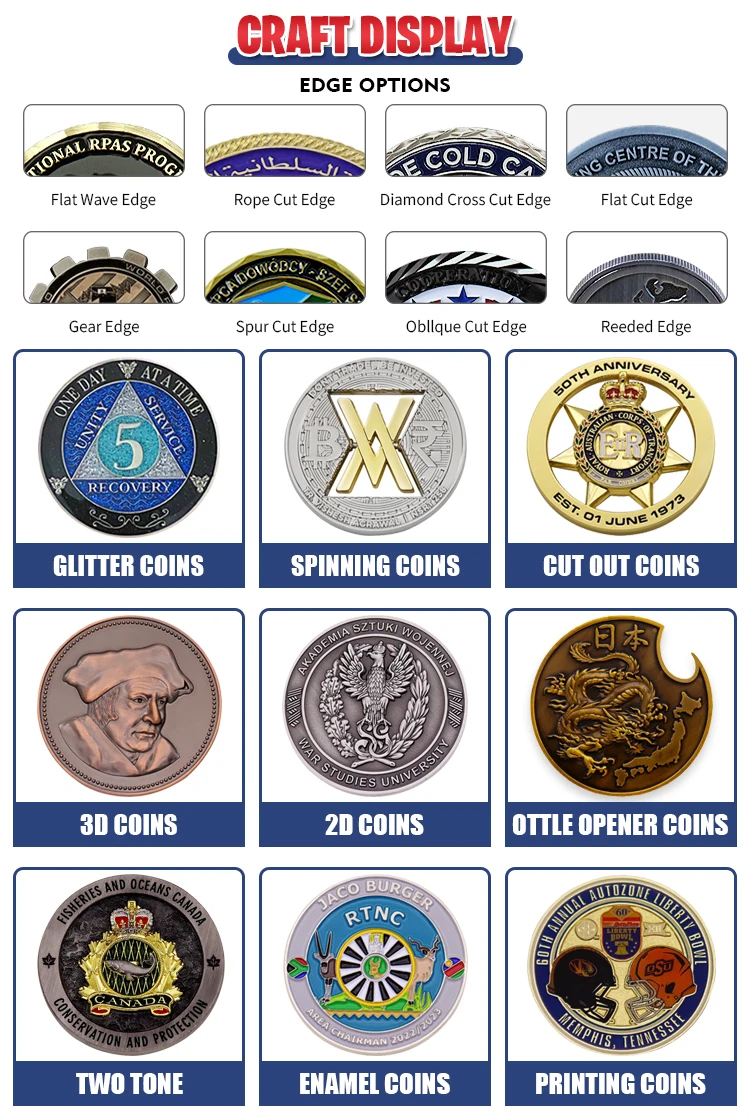 Custom Metal Gold Engraved Souvenir Coins Award Medal Eagle Challenge ...