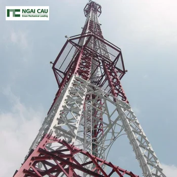 Galvanized Steel Telecommunication Tower Built To Customer's ...