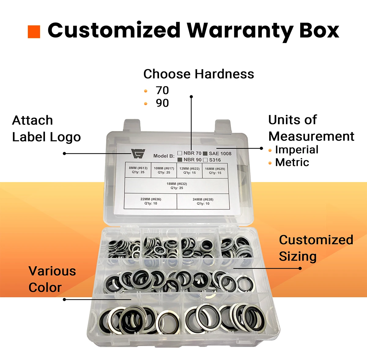 Bonded Seals Self-centering Type Bsp Cylinder Head Gasket Gasket Rubber ...