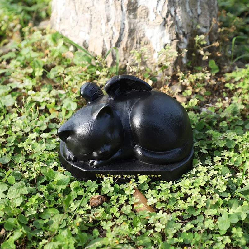 Resin Pet Angel Wing Ash Urn Dog Cat Memorial Puppy Cremation Box ...