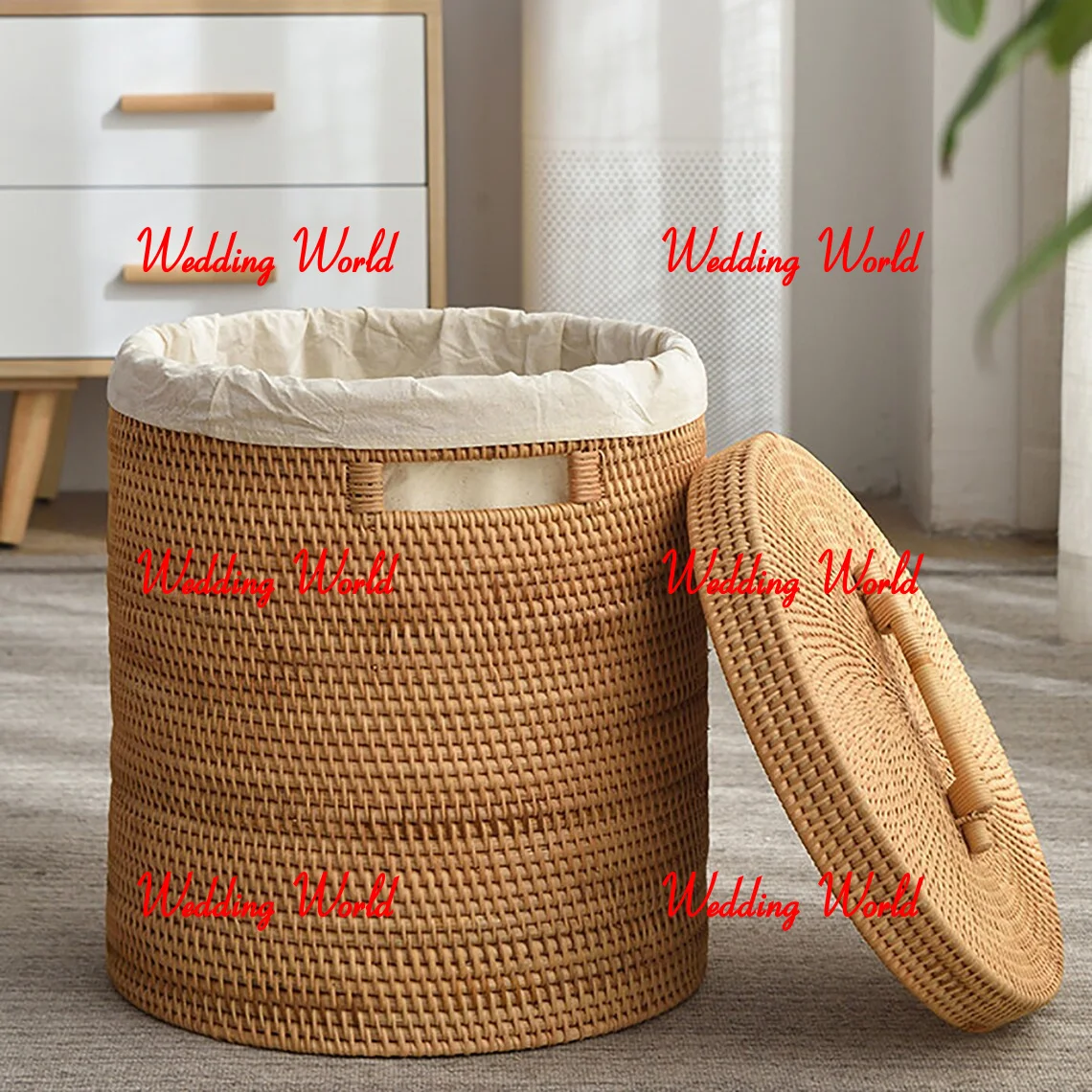 Tall Size Storage Rattan Basket High Quality Handmade Designer Basket ...