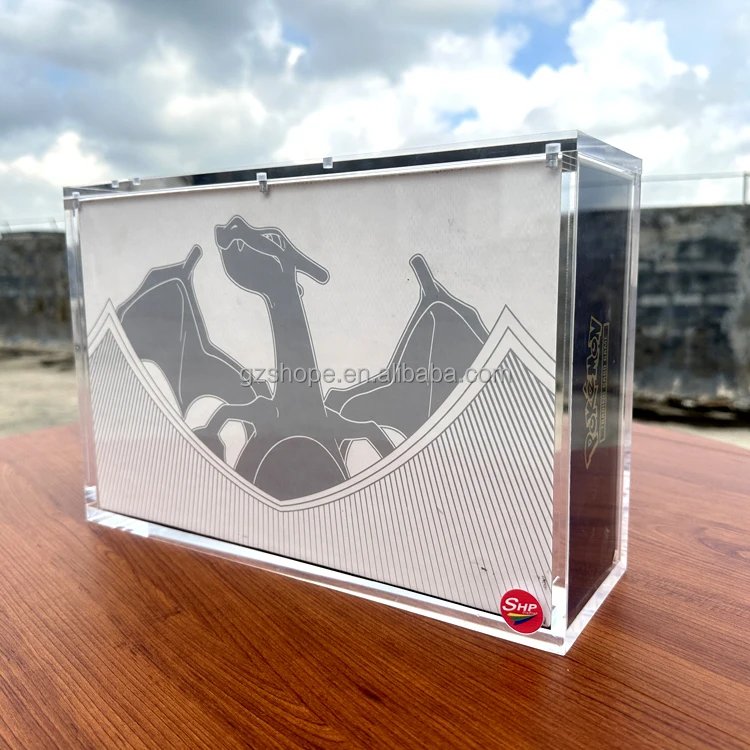 Acrylic Charizard Upc Box Display Case For Pokemon Charizard Ultra ...