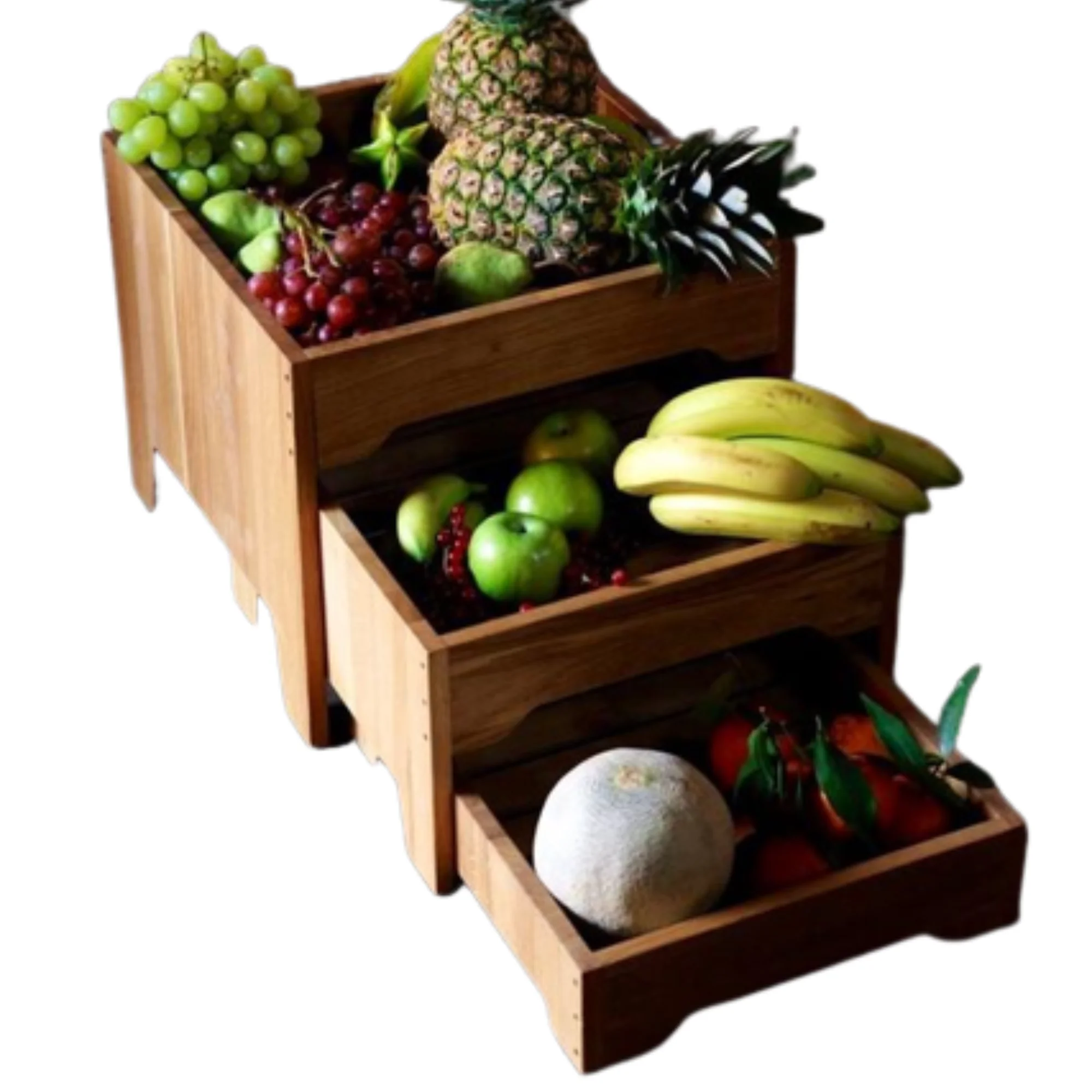 Manufacturing best quality 3-tier Rustic wooden dessert food display ...