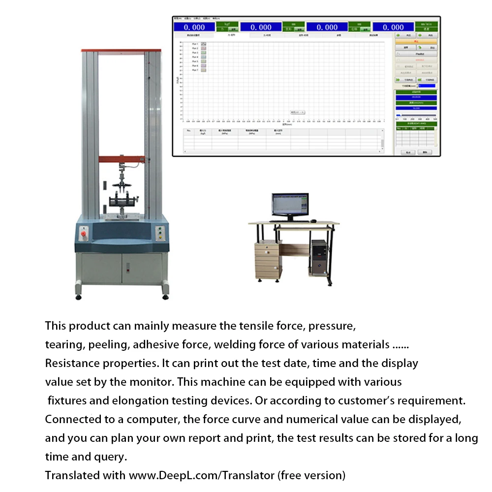 Customized Electric Flexural Tensile Strength Testing Machine For Metal ...