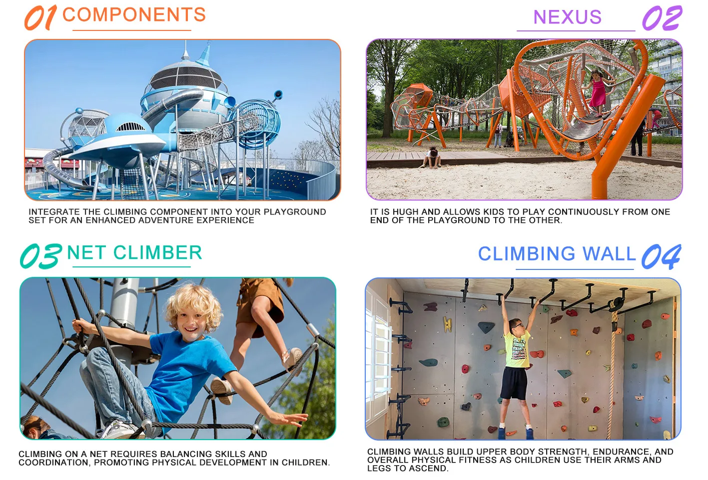 Spider Web Climber Playground Rope Structure for Children Climbing Net ...
