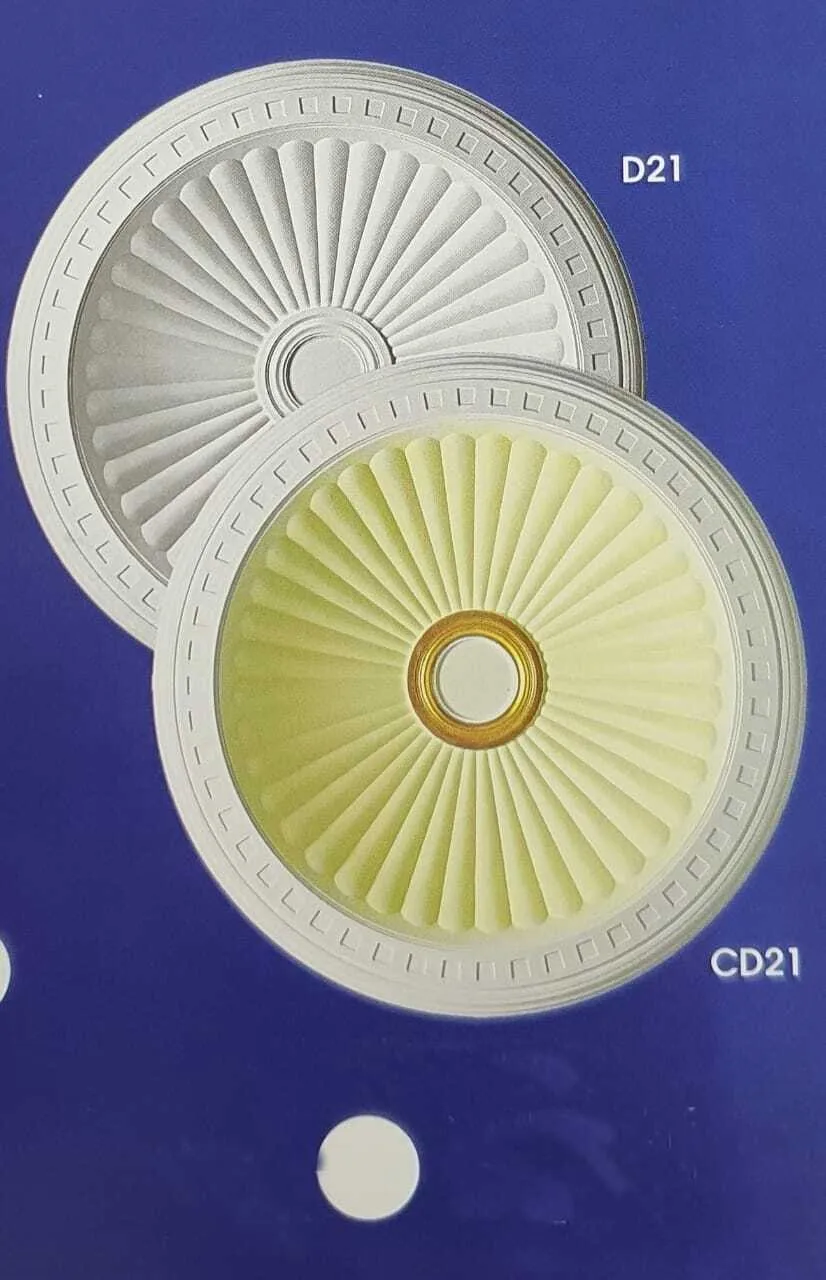 High Quality Decorative Fiber Domes Plaster Molds For Ceiling D21 Easy To Install Using Adhesive ...