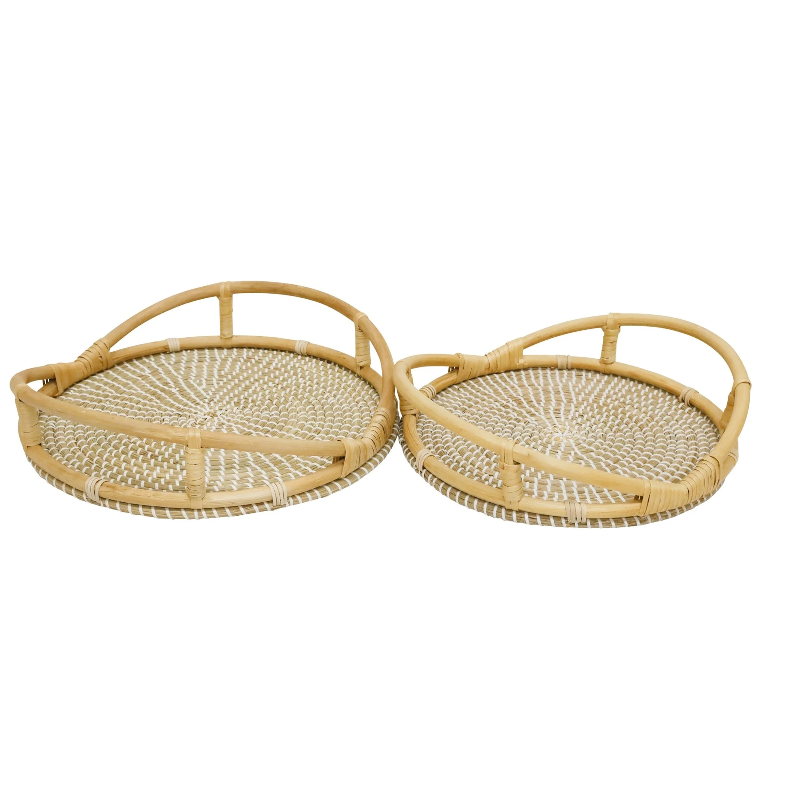 Rattan Desktop Japanese Style Custom Logo Natural Vintage Rattan Wooden ...